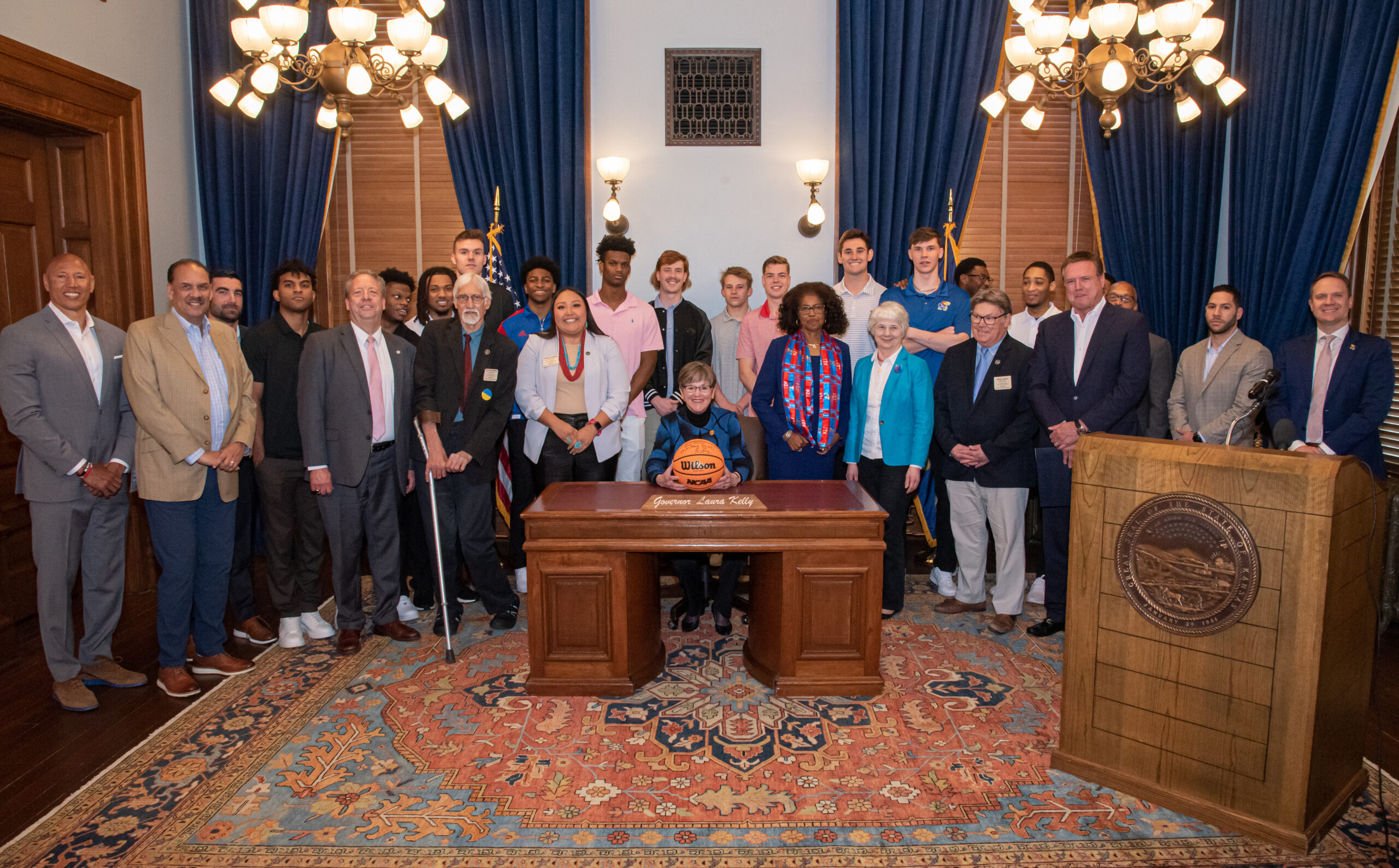 PHOTOS: Kansas governor declares ‘KU Men’s Basketball National ...